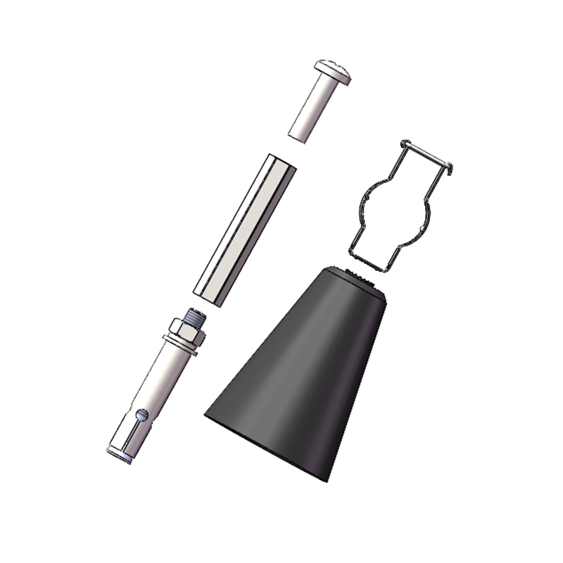 Radiating Cable Clamp, 7/8", With M8x60mm Anchor Bolt - Maxdao