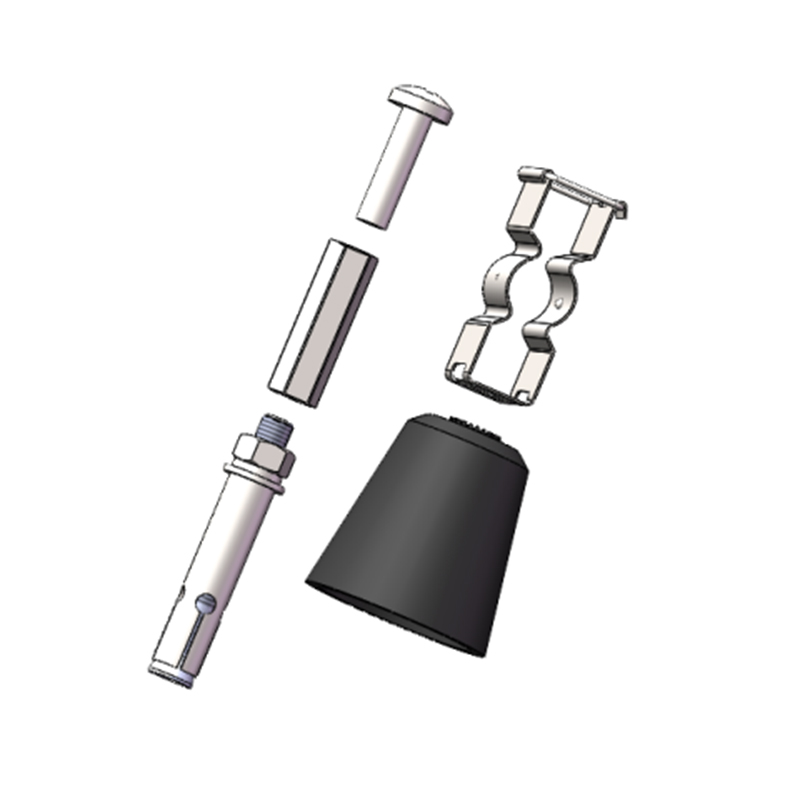 Radiating Cable Clamp, 1/2", With M8x60mm Anchor Bolt - Maxdao